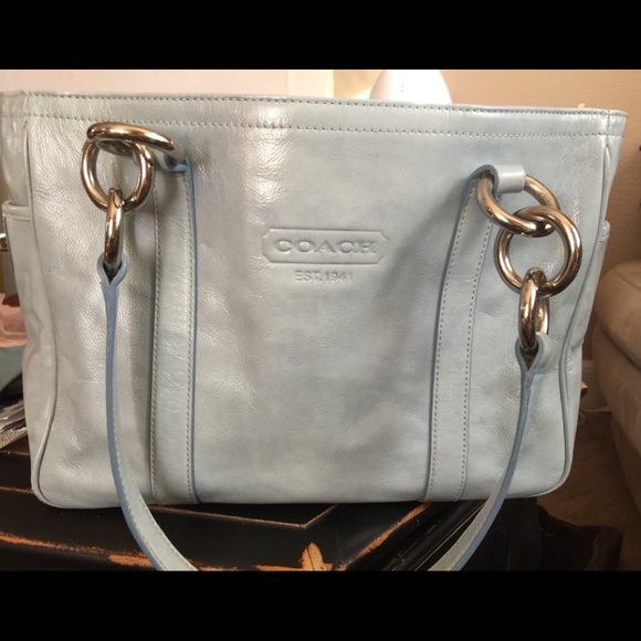 Coach | Bags | Coach Purse Robin Egg Blue | Poshmark